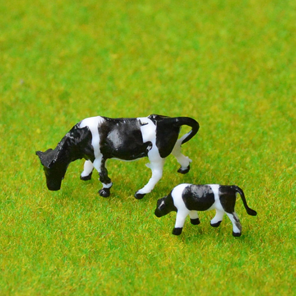 1:87 Scale Ho/Oo Gauge 00 Cows Model Railway Black & White Cow Smile ...