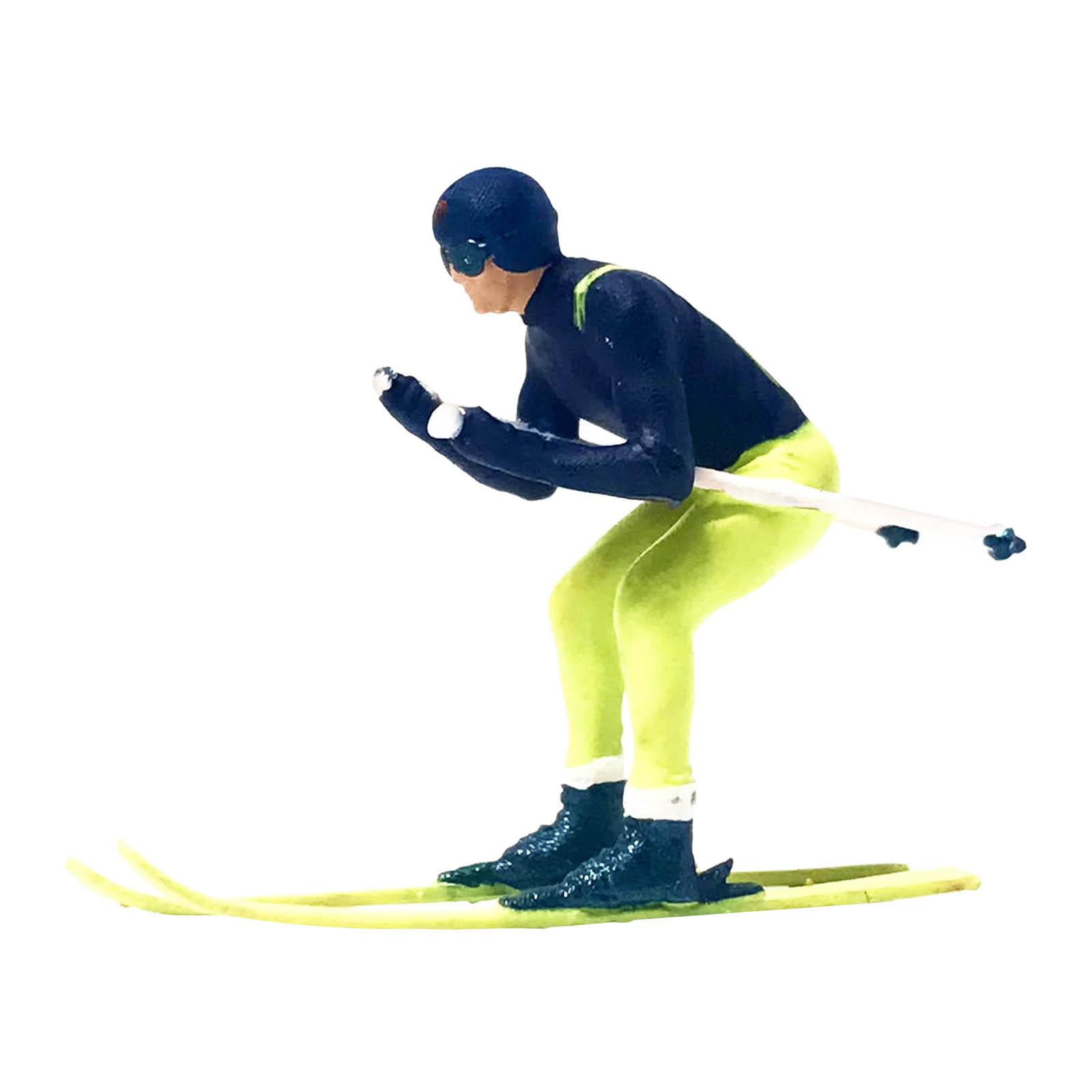 1/87 Skiing Figures Micro Landscape Miniature Scenes Scenario Model ...