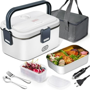 FAV Electric Lunch Box Portable Food Warmer for Car Home 1.5L Stainless ...