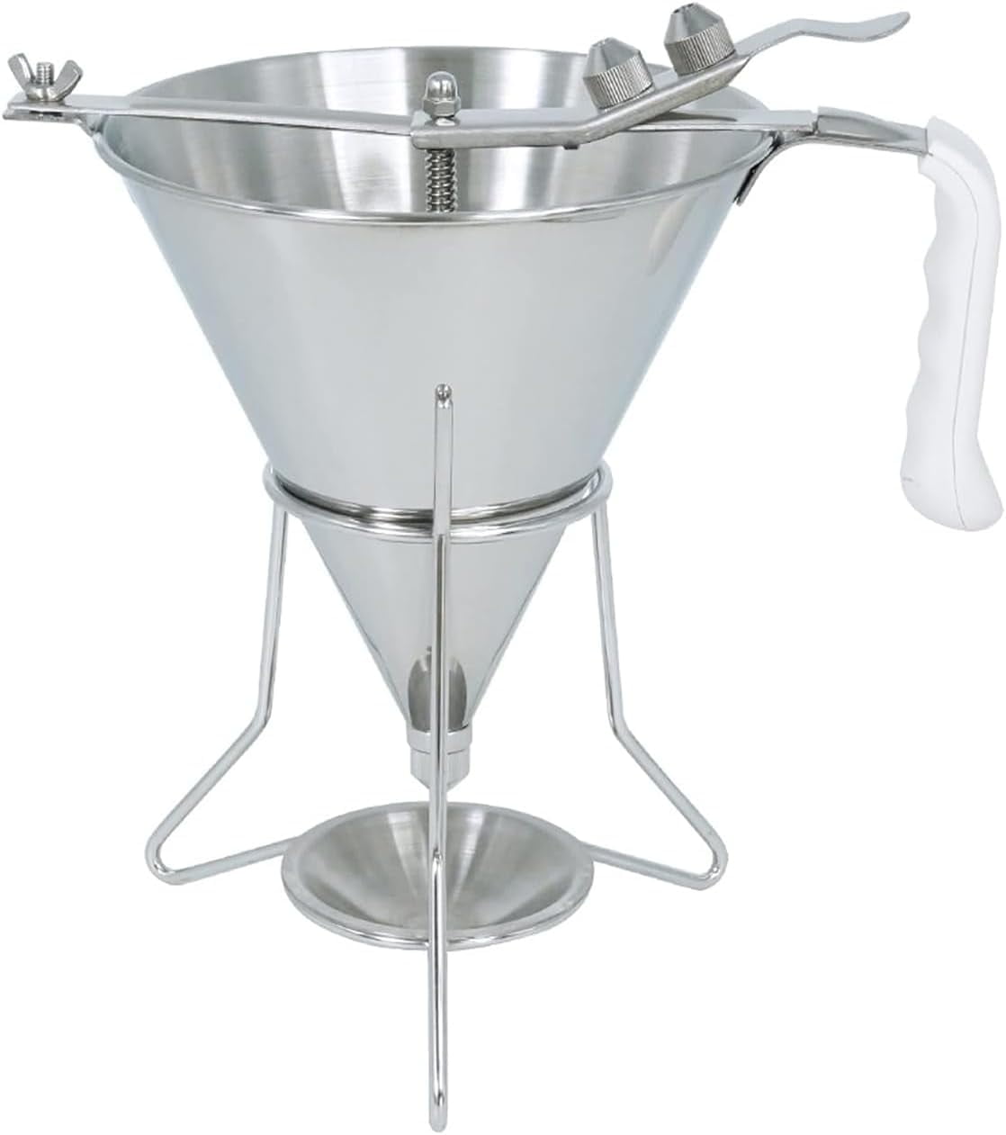 1.8L Professional Filling Funnel Cake Maker, Stainless Steel Batter ...