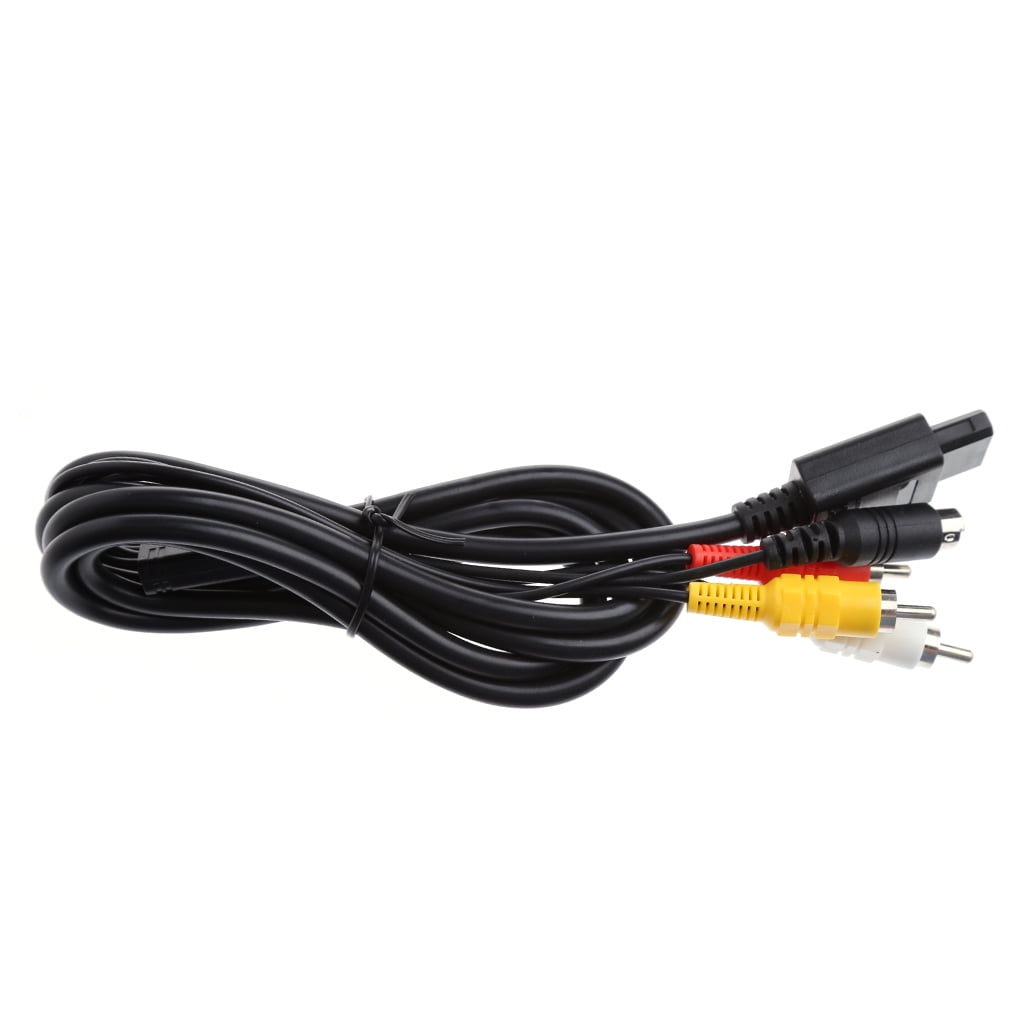 1.8M/6FT Multifunction AV Audio Video A/V TV Cable Cord RCA for 64 N64 ...
