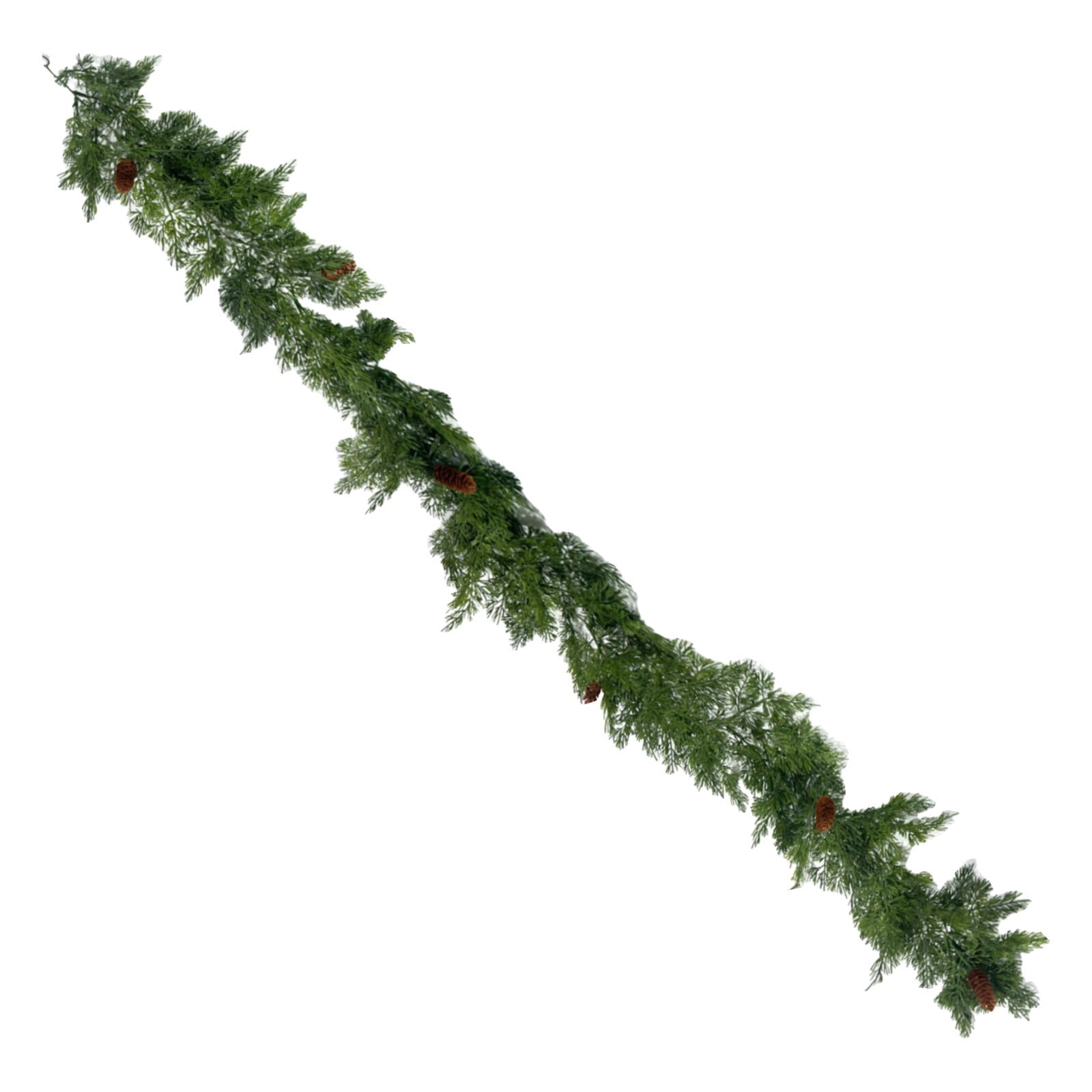 1.8M Dragon Cypress Leaf Vine Strips,6Ft Christmas Garland Artificial ...
