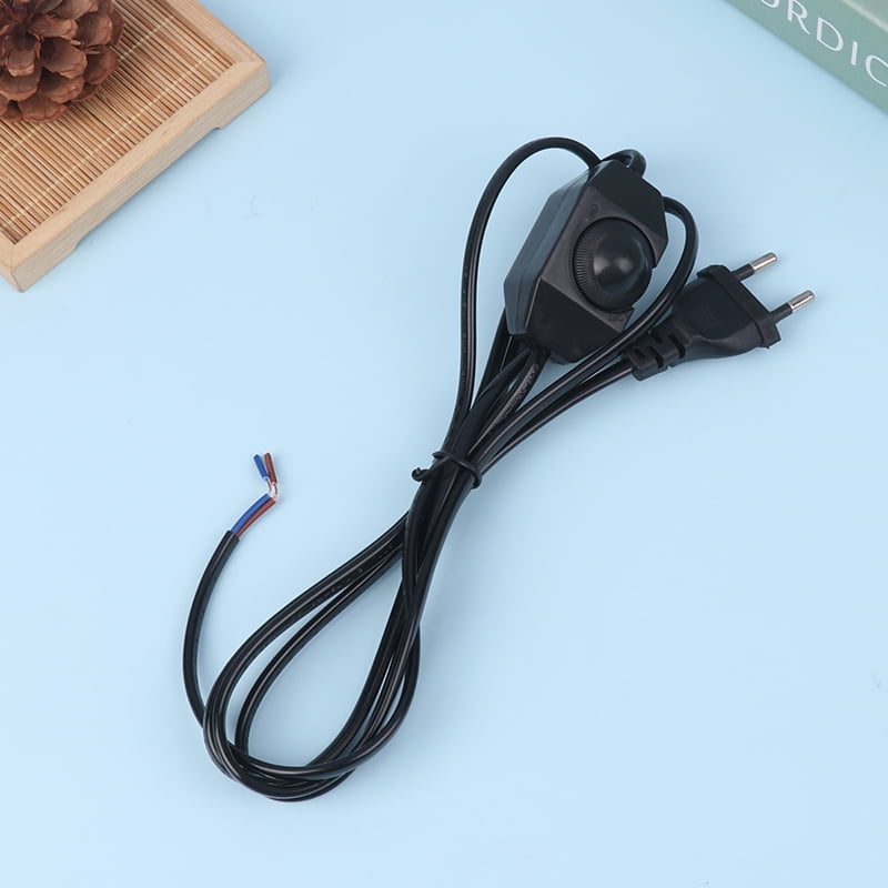 1.8M Extension Cord With Dimmer EU Plug Control Switch Power Cable Cord ...