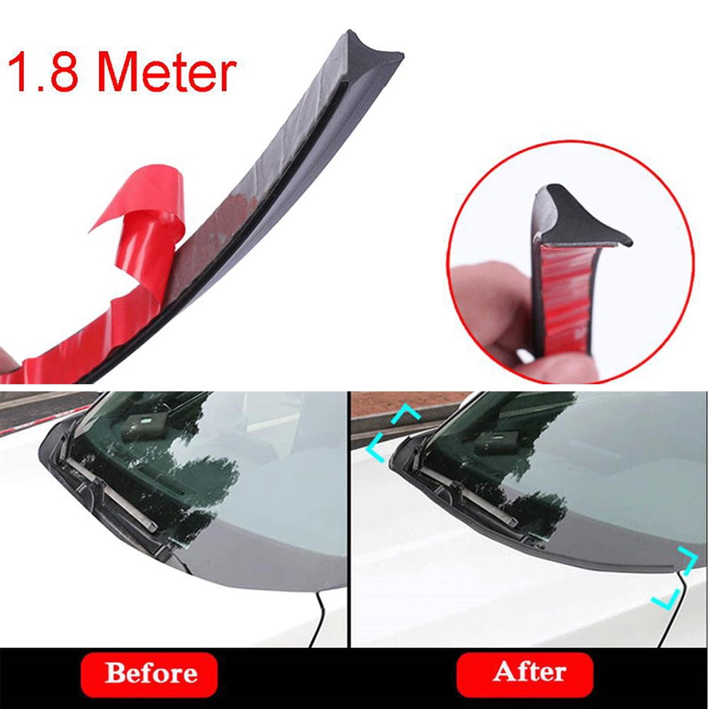 1.8M Rubber Car Front Hood Windshield Seal Strip Moulding Wind ...