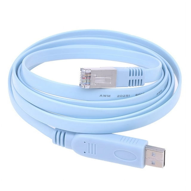 1.8M USB To RJ45 USB To RS232 Serial To RJ45 CAT5 Console Adapter Cable ...