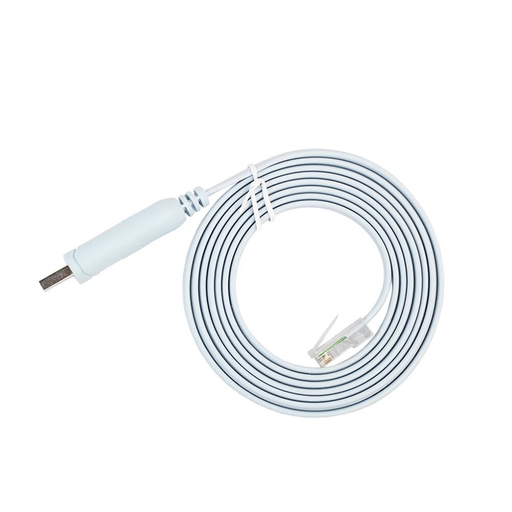 1.8M USB to RJ 45 Serial Console Cable Network Router USB Configure ...