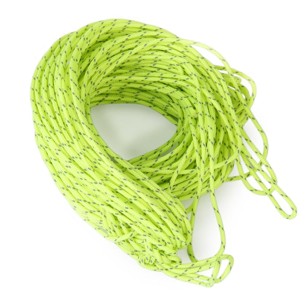 Rope For Tarp Reflective Guy Line 50ft - High-Visibility Camping Rope ...