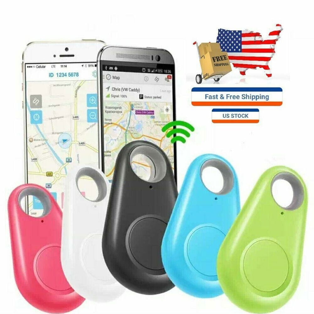 1-8Pack Bluetooth Wireless Tracker Alarm Key Child Pet GPS Locator Key ...