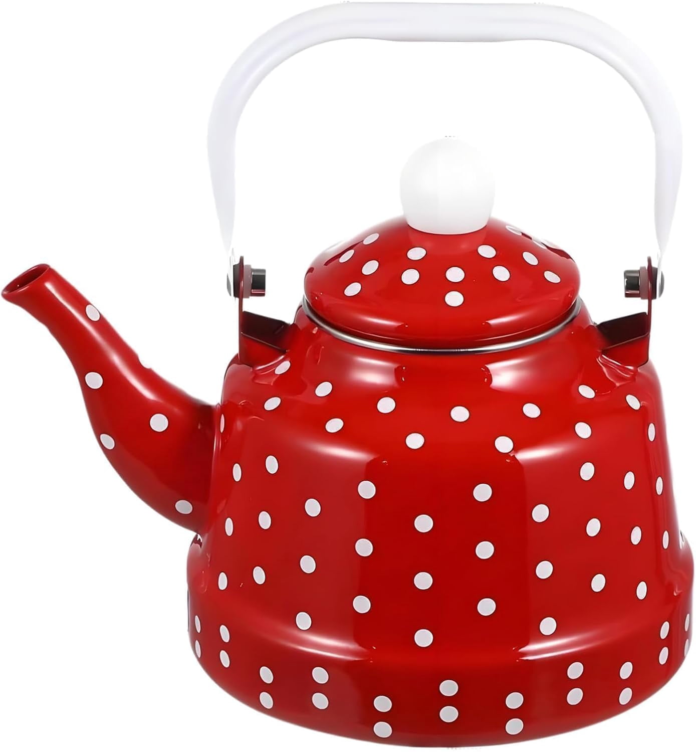 1.8 Quart Vintage Enamel Tea Kettle Stovetop,Enamel Water Kettle Teapot ...