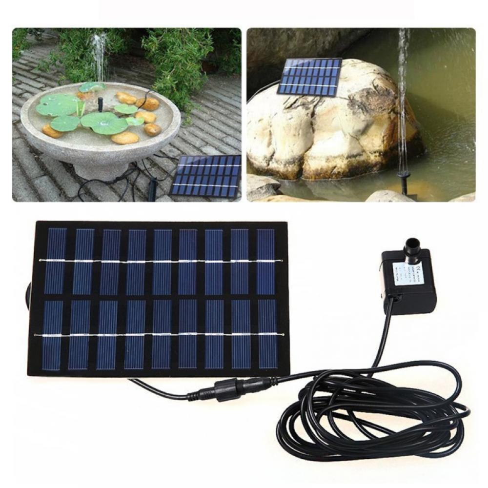 1.8W Solar Fountain, With Panel Water Pump Bird Bathing Solar Panel Kit ...