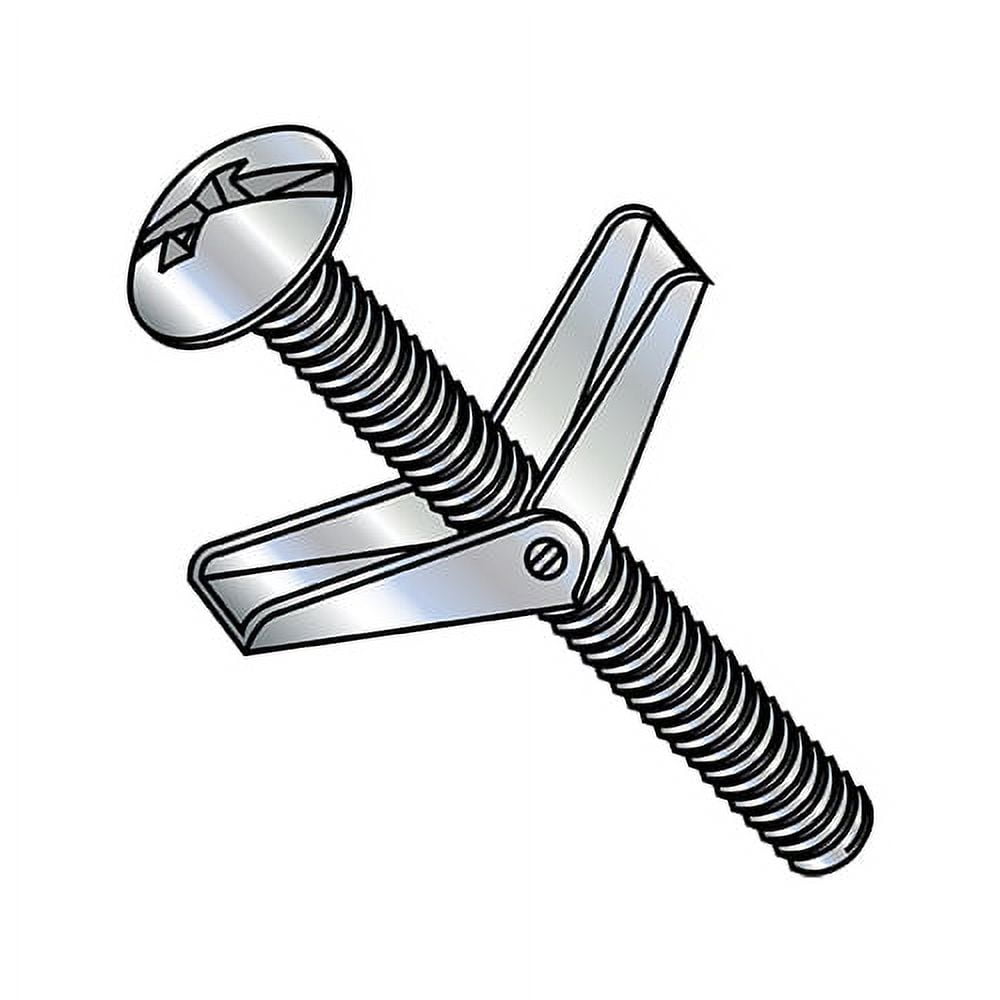 1/8X2 Combination Mushroom Head Toggle Bolt Zinc (Pack Qty 50) BC ...