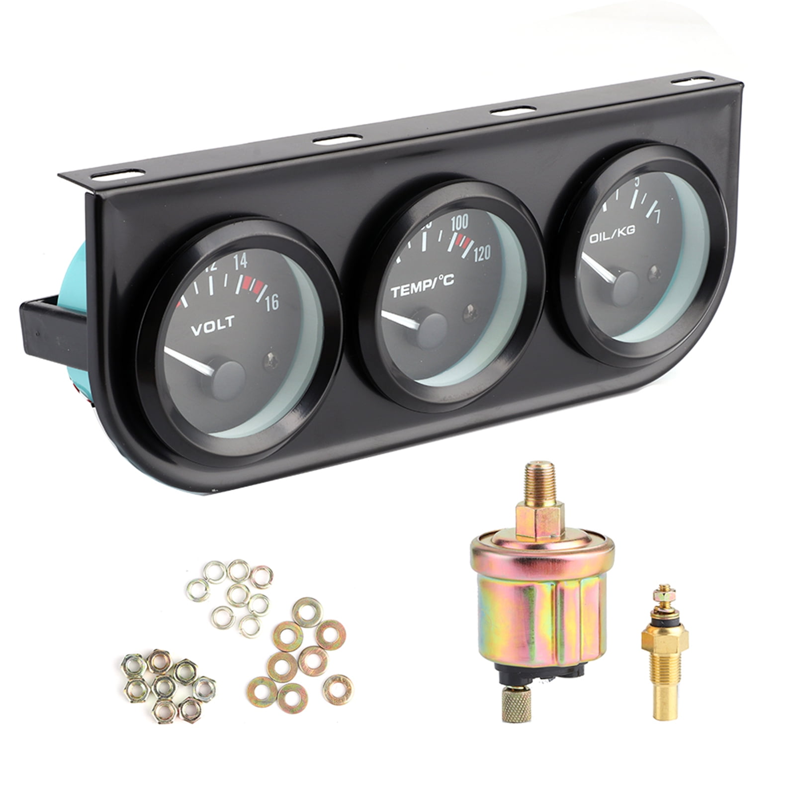 Voltmeter and Engine Oil Pressure Gauges in Gauges - Walmart.com