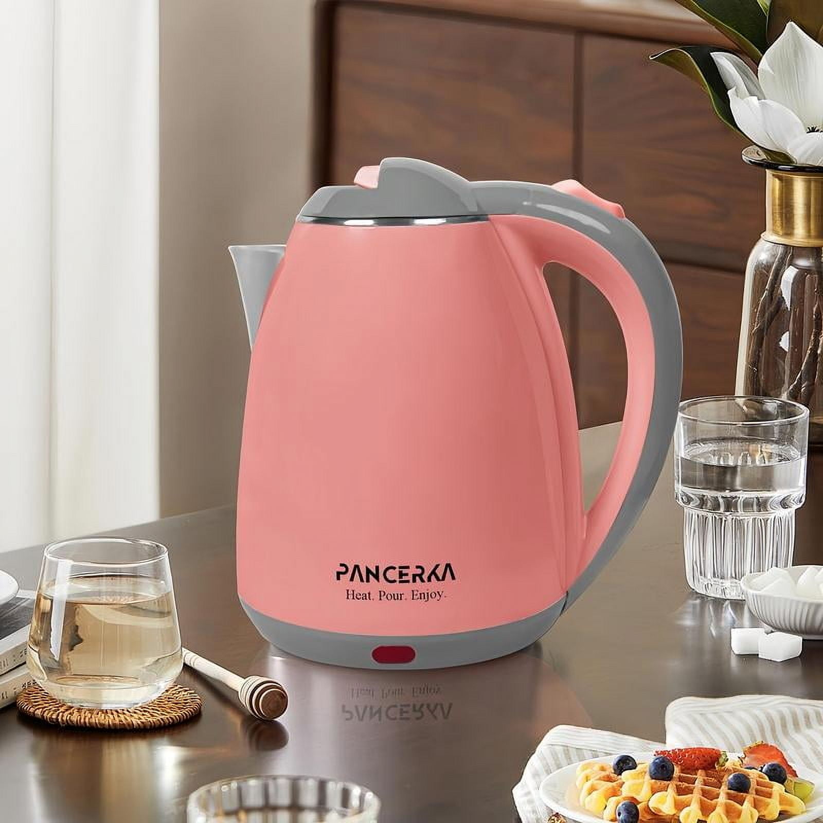 1.8l US Plug Charging Electric Kettle, 1 Count 2 Layers Stainless Steel ...