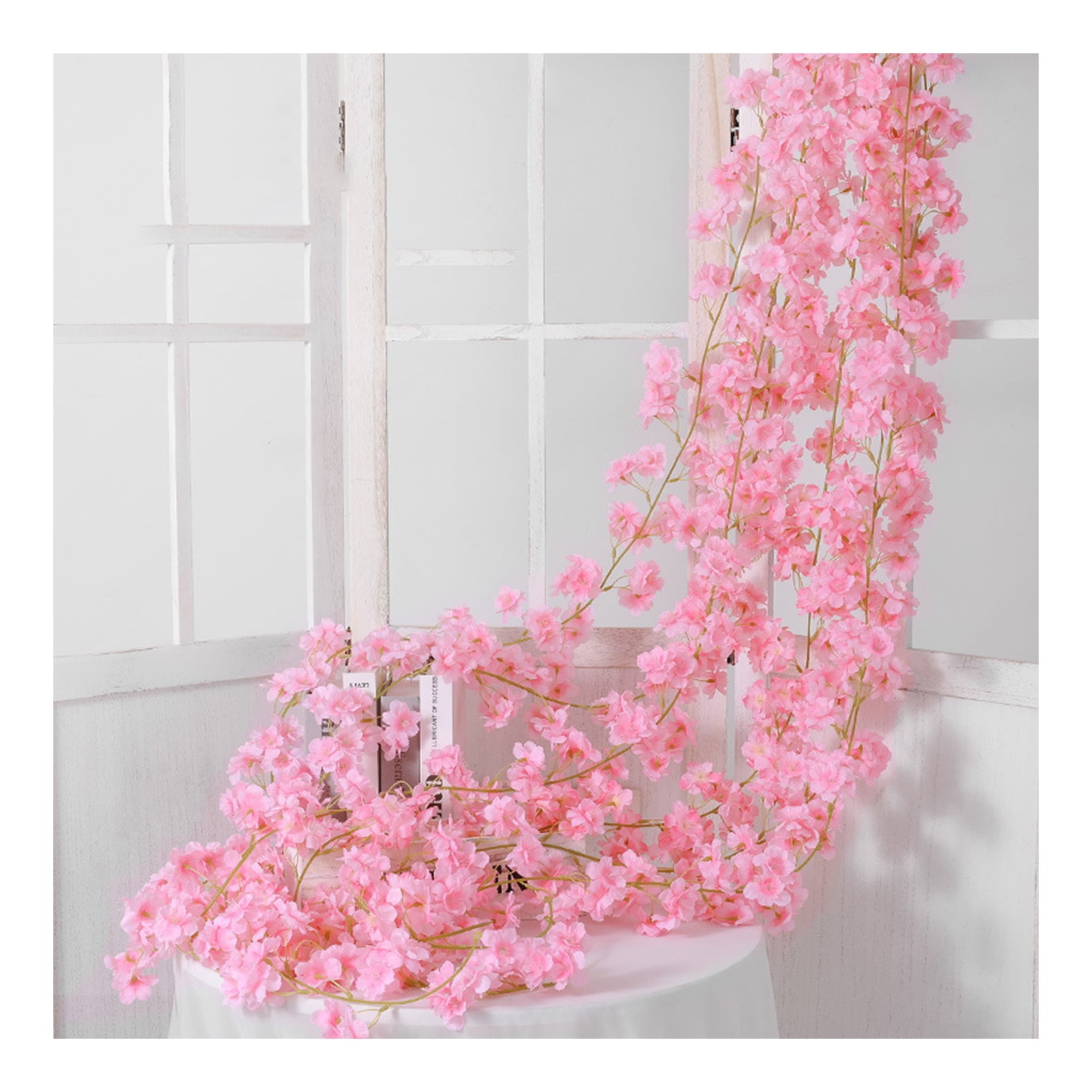 Artificial Flower Rattan Single 1.8m 135pcs Flowers Vivid Decorative ...