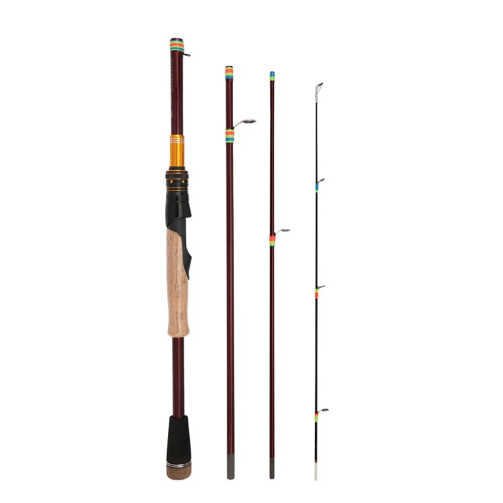 1.8m-2.1m carbon fiber multi-section lure fishing rod M tune spinner ...