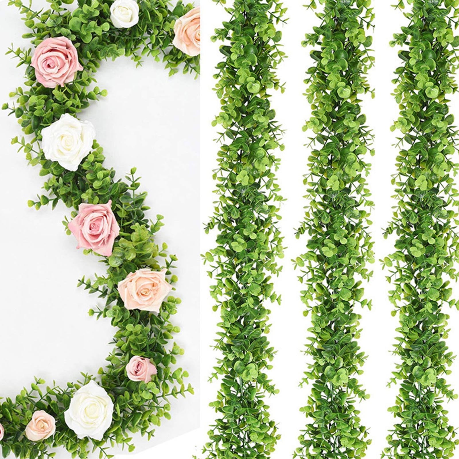 1.8m Artificial Grass Garland | Realistic Green Foliage Arch Decor ...
