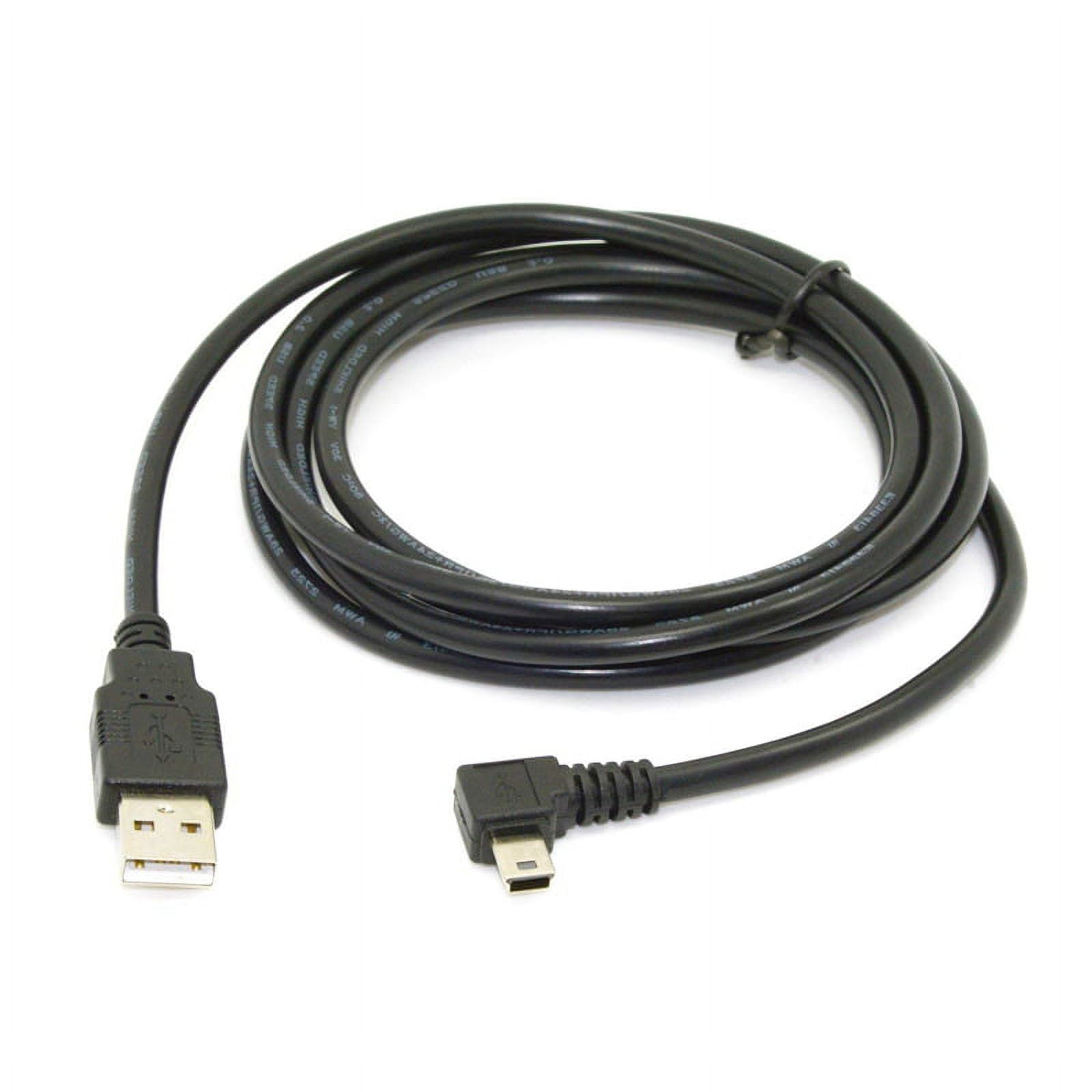 1.8m Mini USB B Type 5pin Male 90 Degree Left Angled to USB 2.0 Male ...