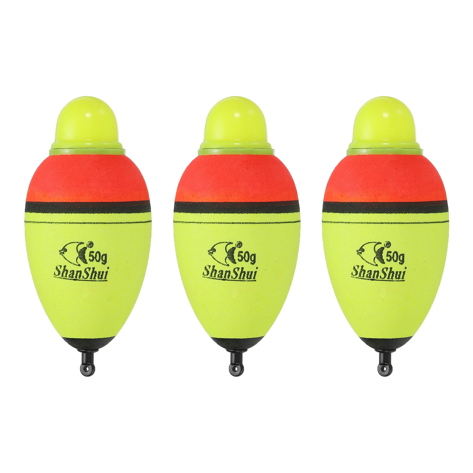 1.8oz Lighted Fishing Slip Bobbers EVA Light Up Fishing Float, Yellow, 3 Pack - Walmart.com