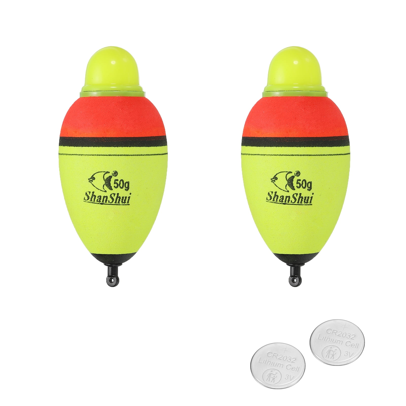 1.8oz Lighted Fishing Slip Bobbers EVA Light Up Fishing Float with ...