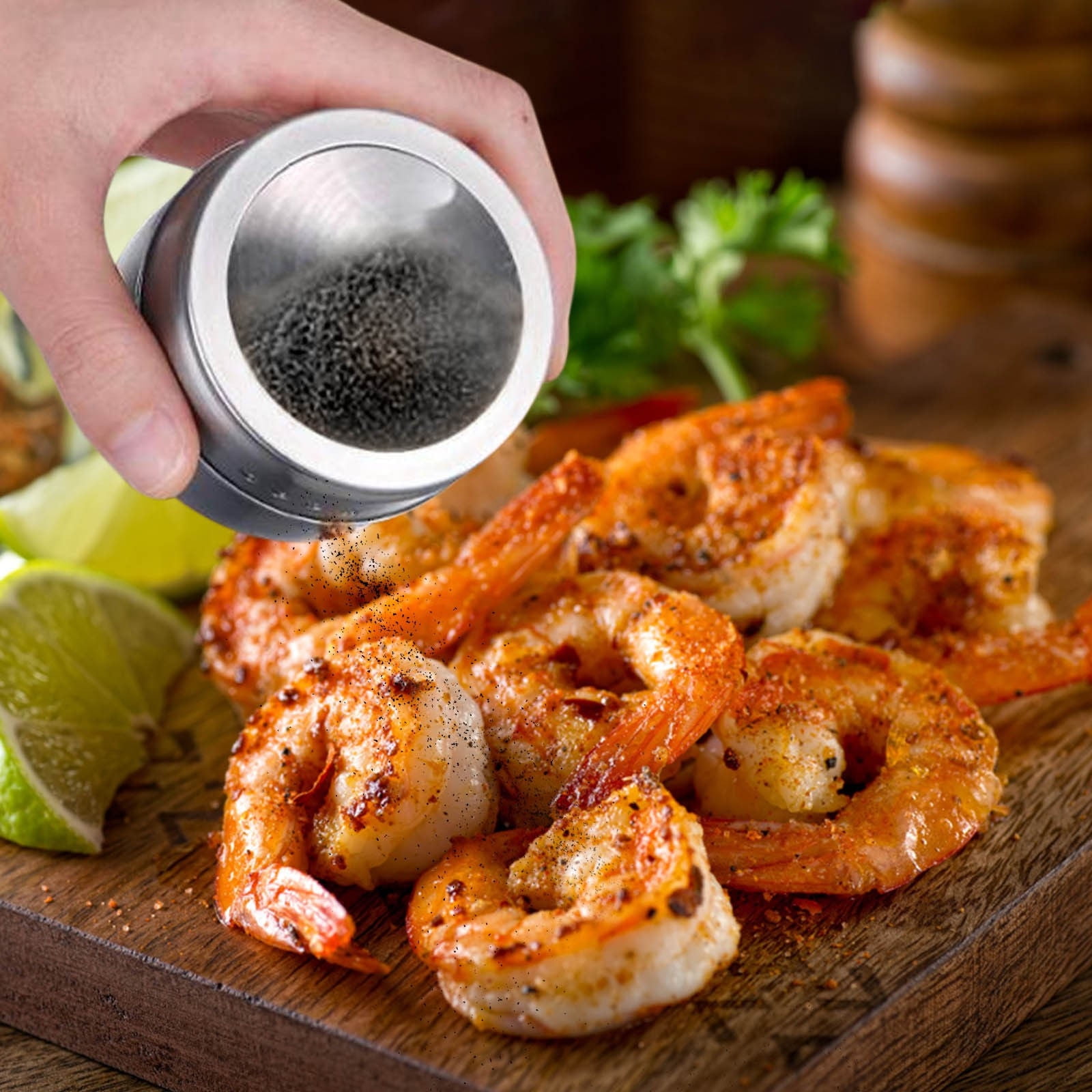 1/8pc Powerful Magnetic Spice Tins- Stainless Steel Spice Storage ...