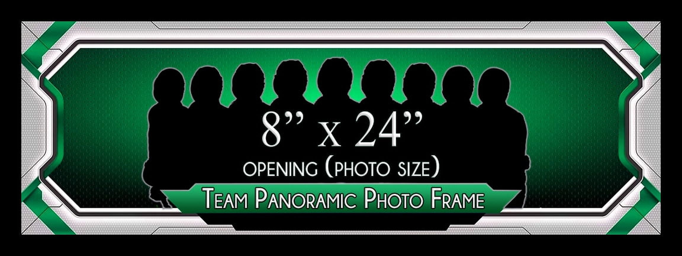 8x24 Black MDF Picture Frame - Ideal for Photos, Puzzles, Artwork - Includes Plexi-Glass ...