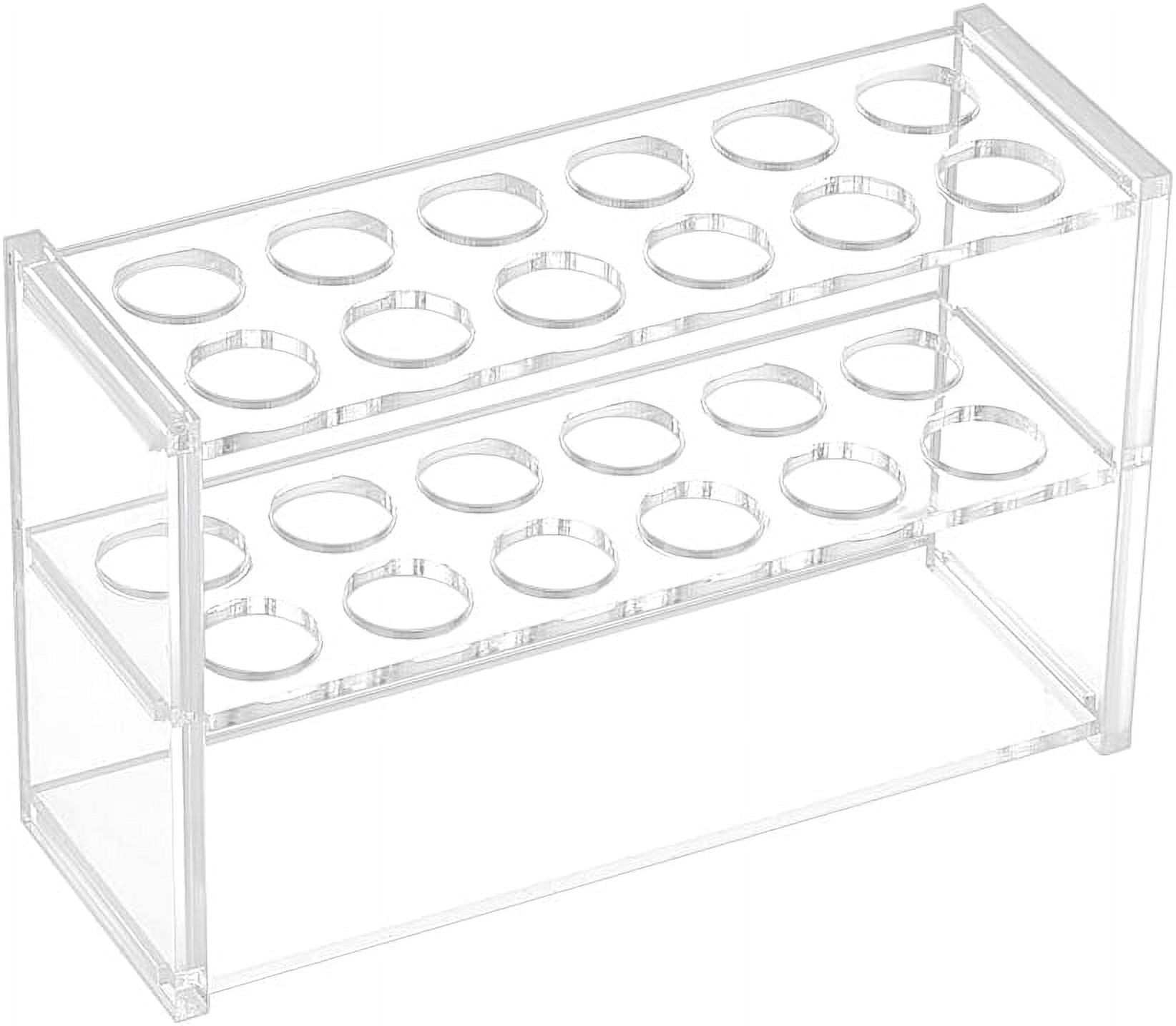 1.8x5.5x3.5Inch Clear Acrylic Test Tube Rack 12 Sockets Test Tube ...