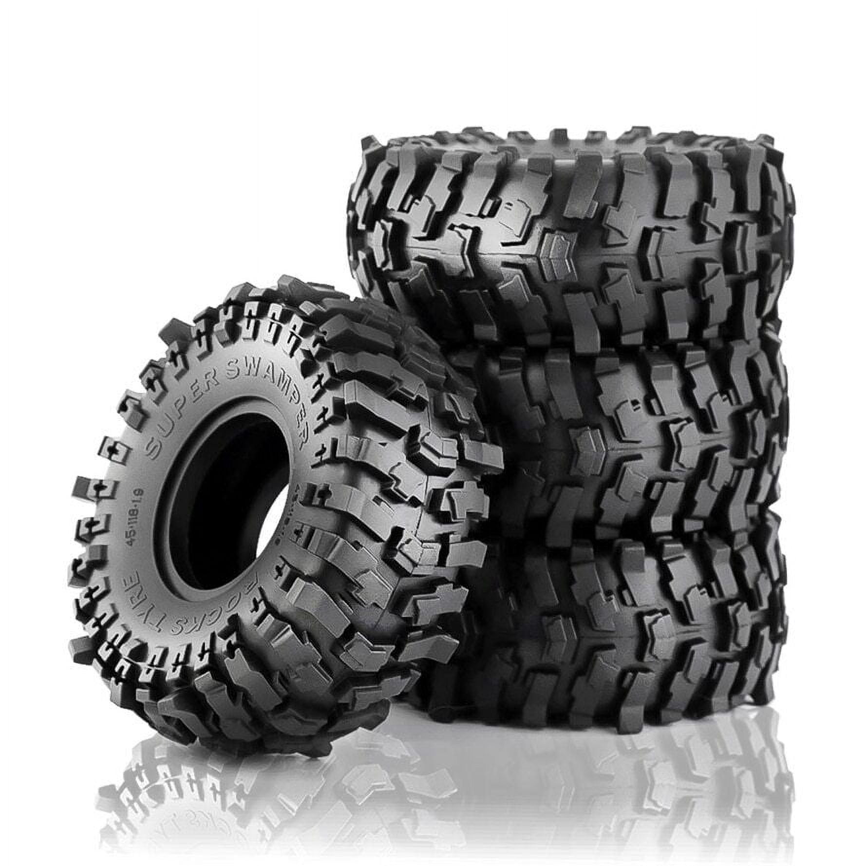 1.9" 118mm Wheel Tire Rock Tyre for 1/10 RC Car Crawler TRX4 SCX10 ...