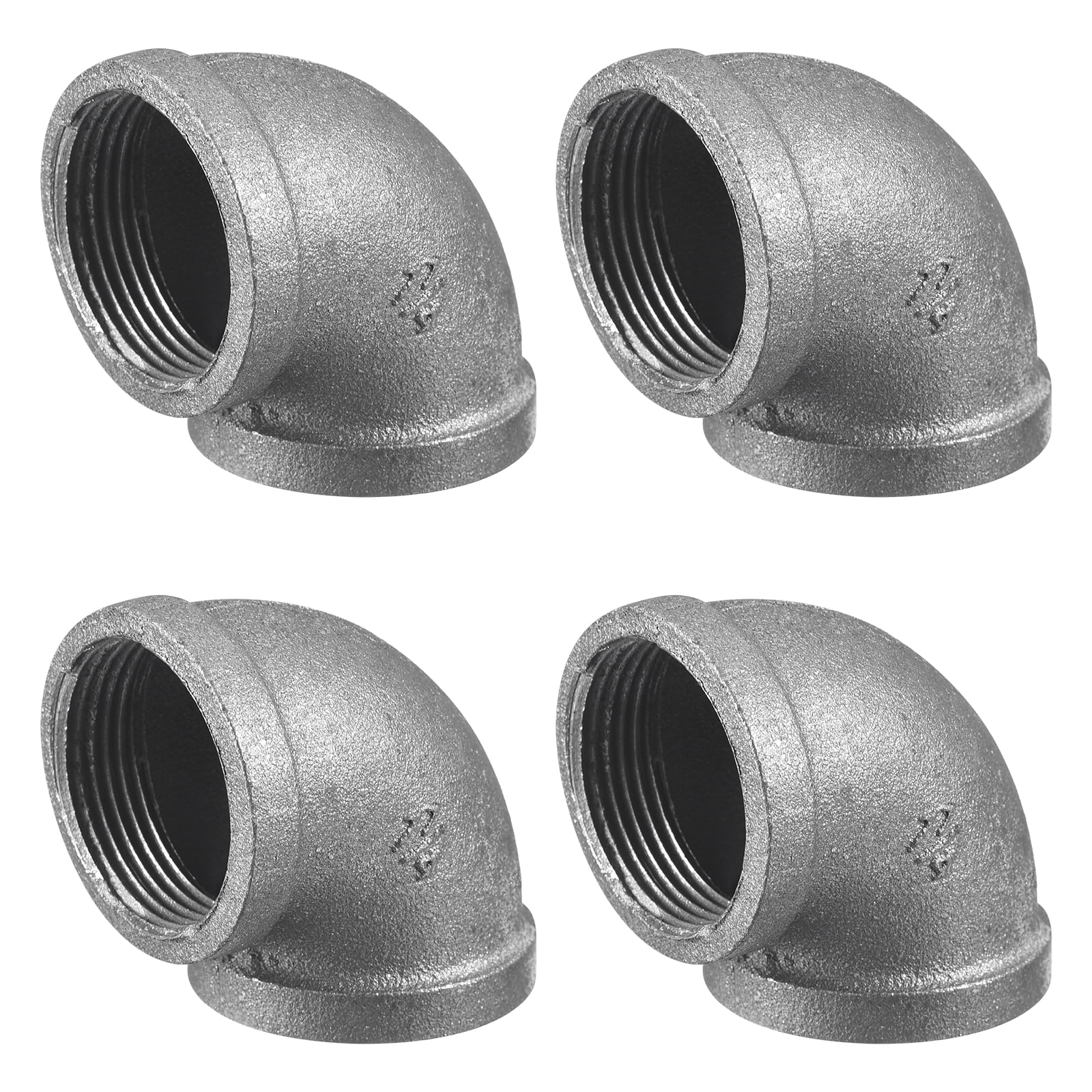 1 9/16"(40mm) 90 Degree Malleable Iron Elbow Fitting, Threaded Pipes ...