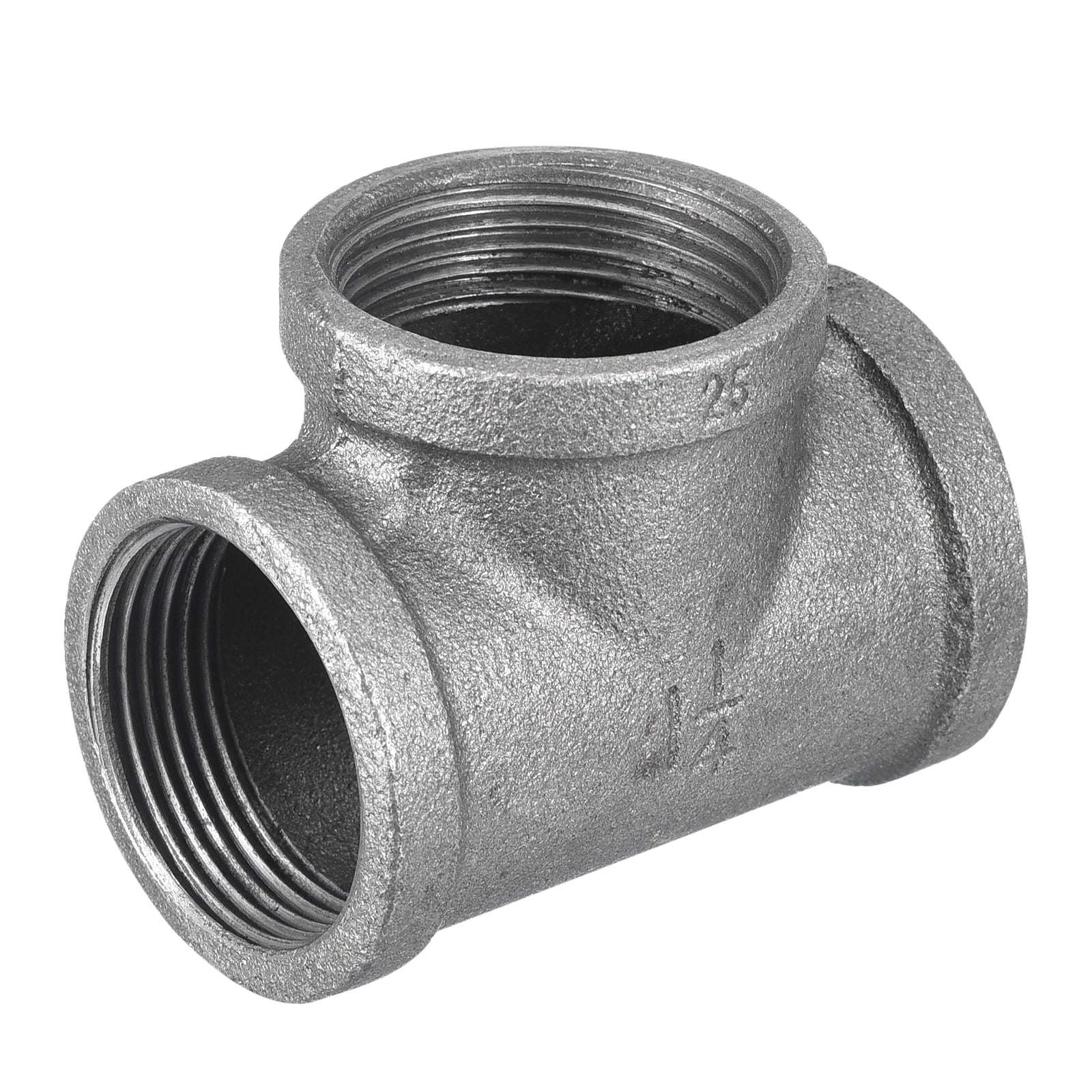 1 9/16"(40mm) Tee Pipe Fitting, Malleable Cast Iron Threaded Pipe ...