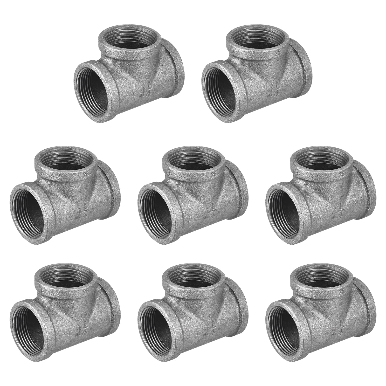 1 9/16"(40mm) Tee Pipe Fitting, Malleable Cast Iron Threaded Pipe ...