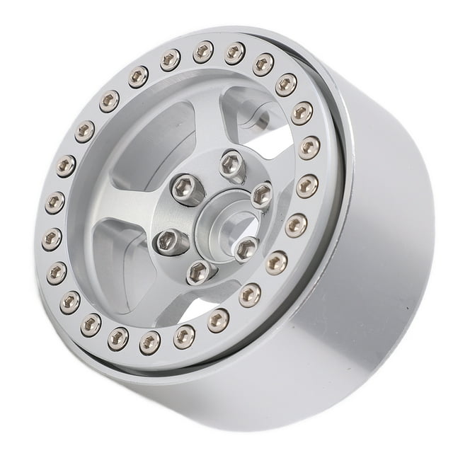 1.9 Inch Beadlock Wheels Aluminum Alloy 5 Hole Silver Rims Non Staining ...
