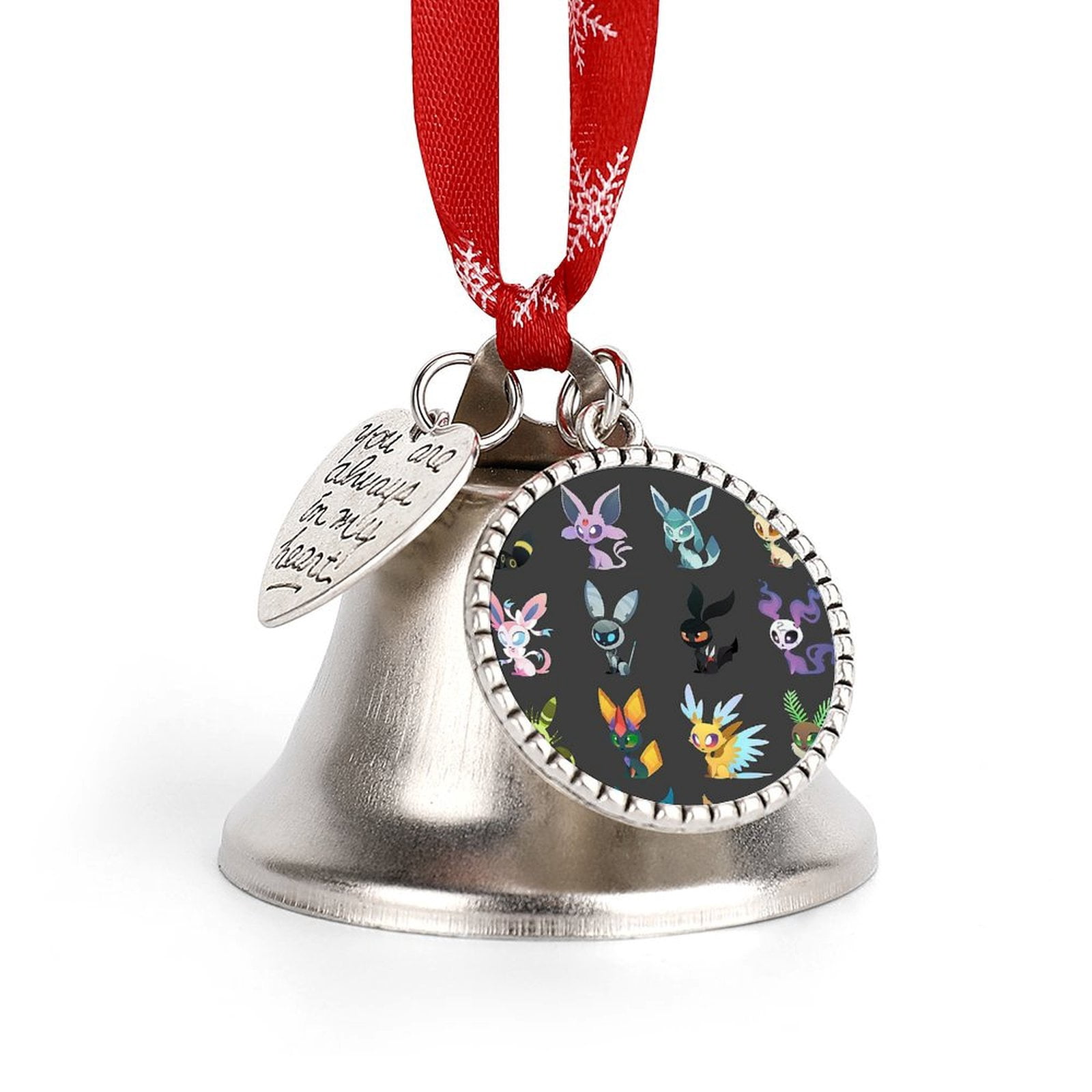 1.9 Inch Pokemon_Eevee Christmas Jingling Bell Ornament, Lightweight ...