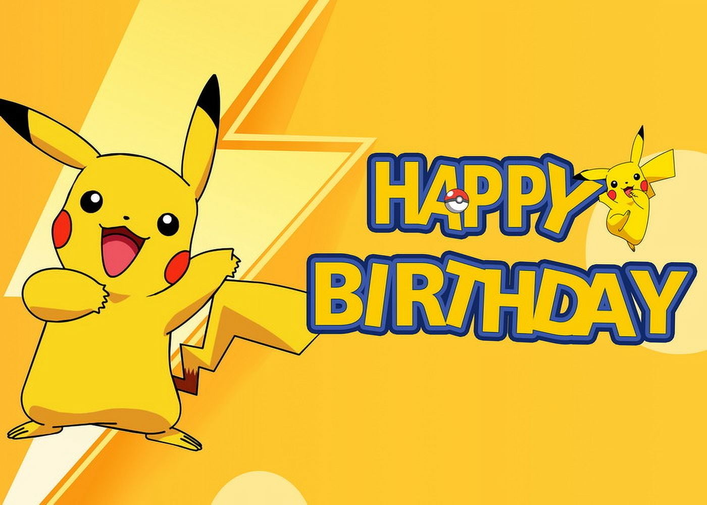 1-9 Years Old Pokemon Pikachu Theme Birthday Party Background ...