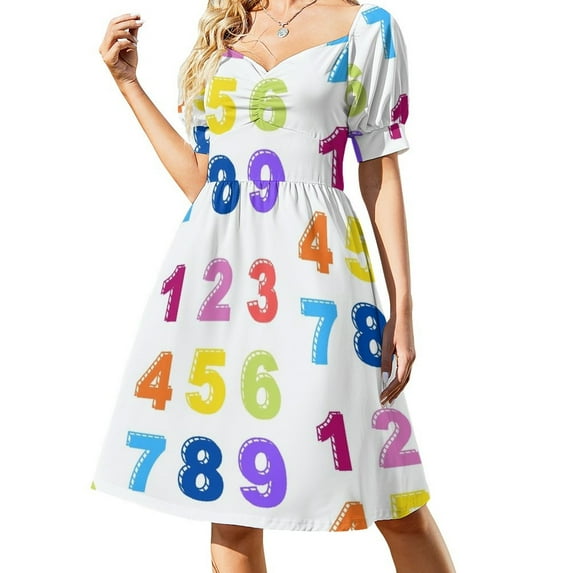 1-9 numbers Sleeveless Dress Casual dresses luxury dress summer dresses ...