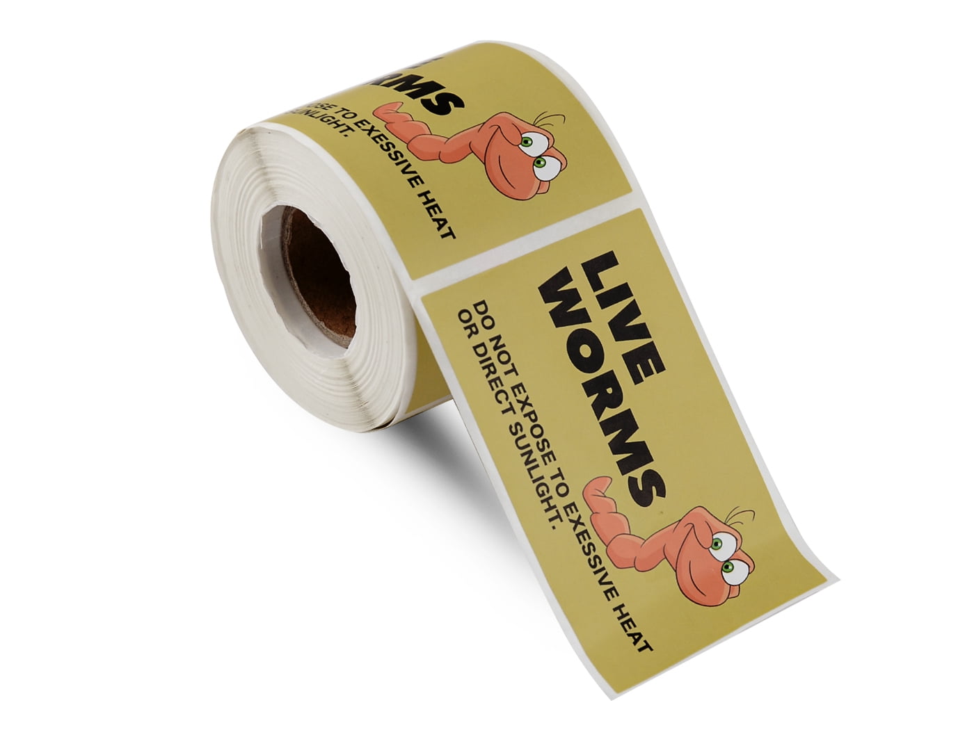 1.9"x 2.9" 200 Sticker Label Per Roll LIVE WORMS Do Not Expose to ...