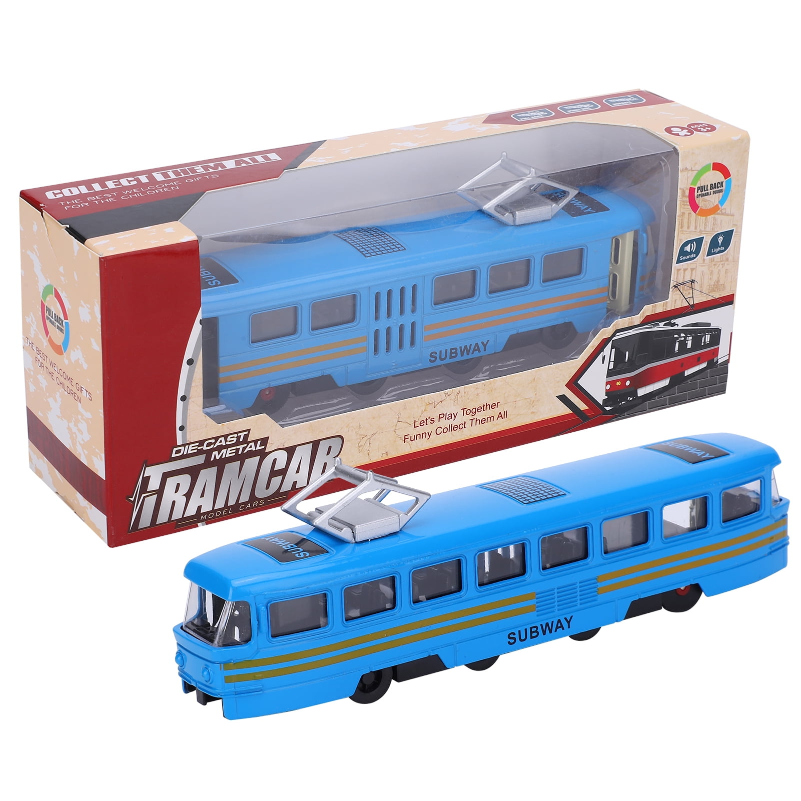 1:90 Children Pull Back Car Toy Kid Alloy Sound Light Simulation Car ...