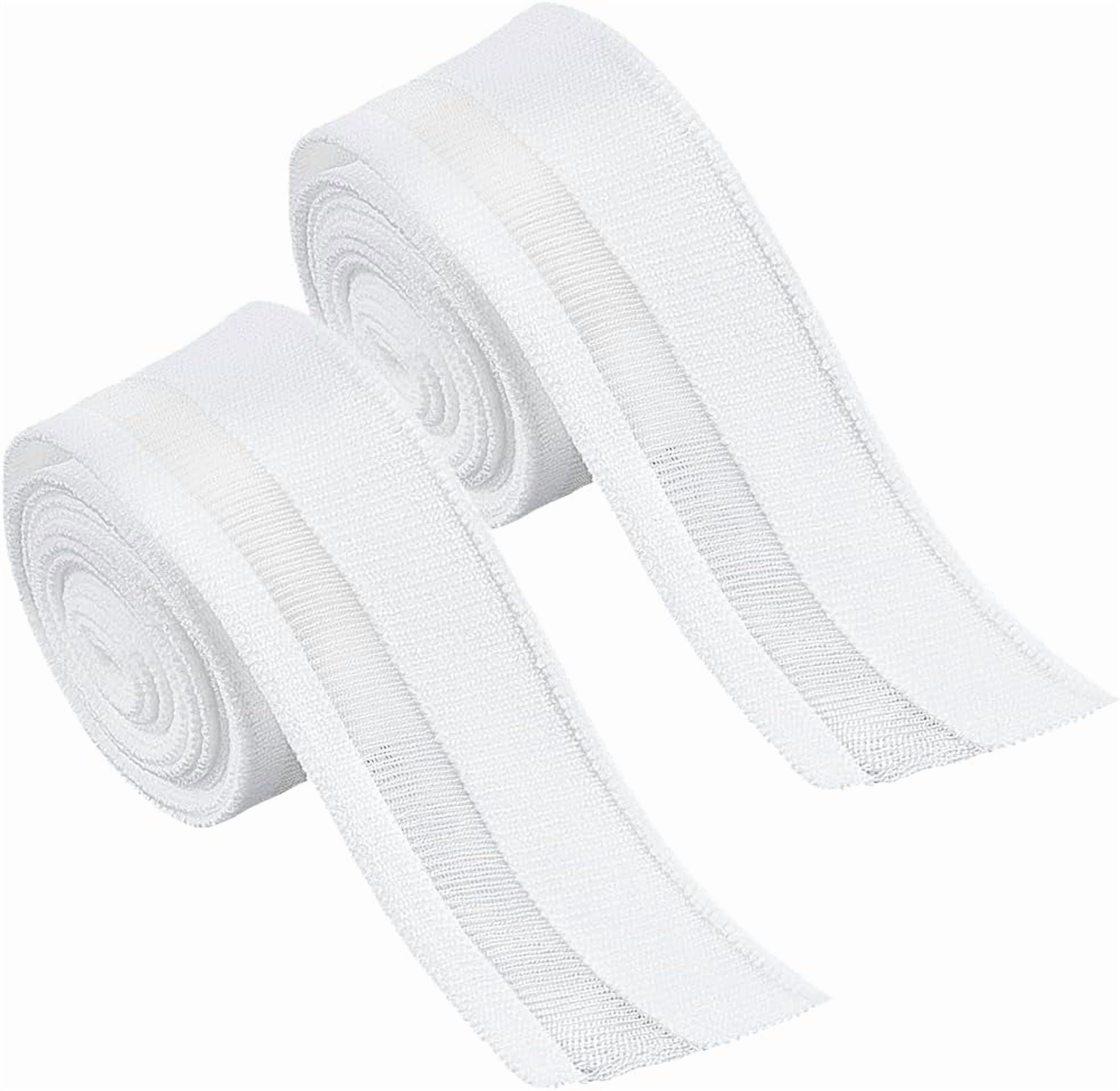 1.92 Yards White Rib Stretch Fabric Cuffs Knitted Rib with Transparent ...