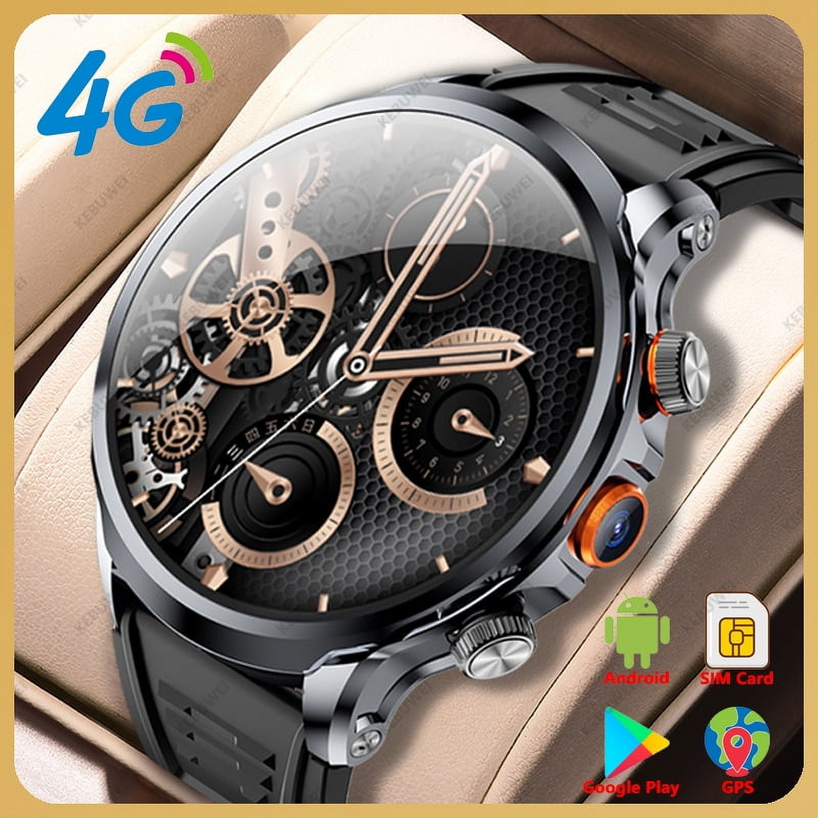 1.95-inch 3D Smart Watch 4G Network SIM Card Google Play Download APP Camera GPS WIFI NFC Call ...