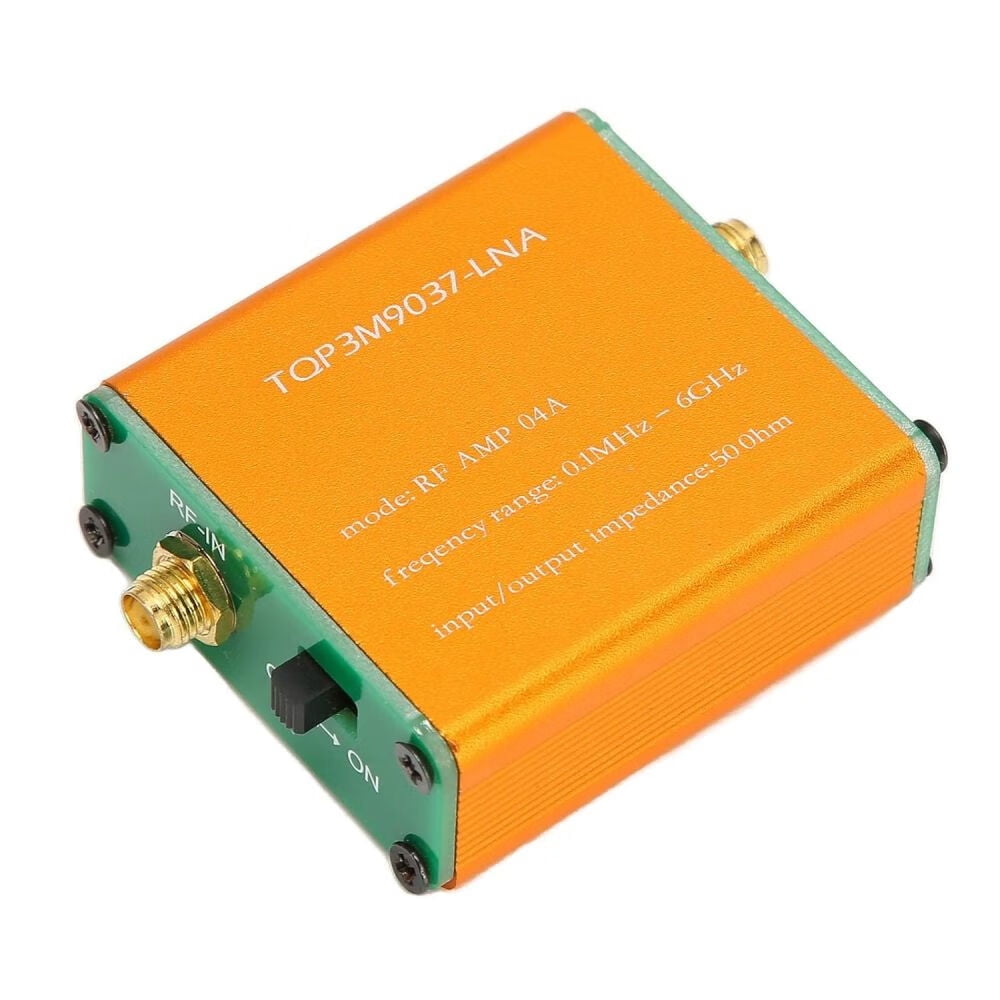 1.95GHz at 20dB Low Noise Amplifier, 0.1MHz‑6GHz Full Band RF Power Preamplifier, SMA Female RF ...