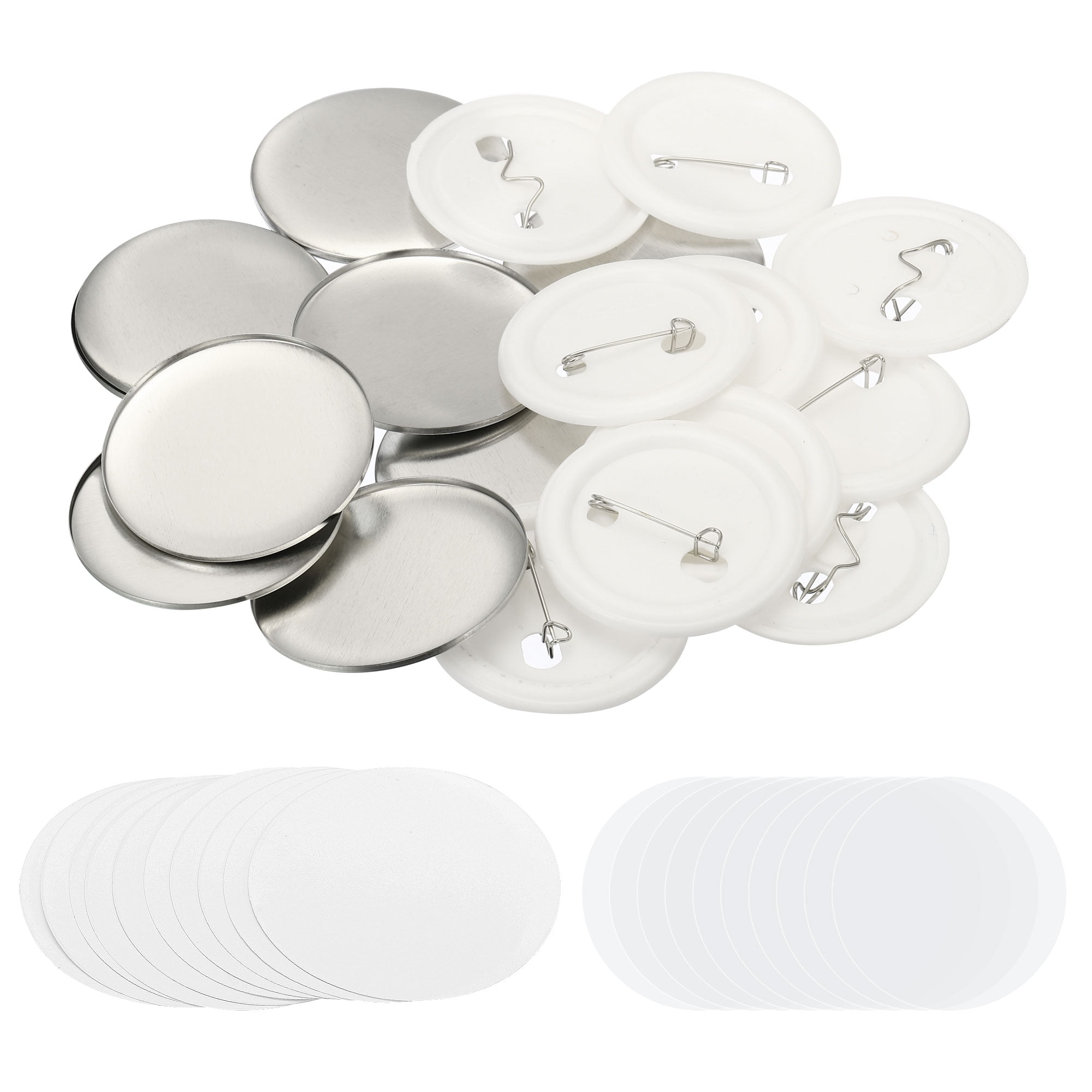1.95inch Blank Button Making Supplies,25Pcs Round Badge Parts for ...