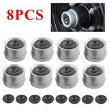 1.98inch Grease Hub Cap with Extra 4 Grease Rubber Plugs Trailer ...