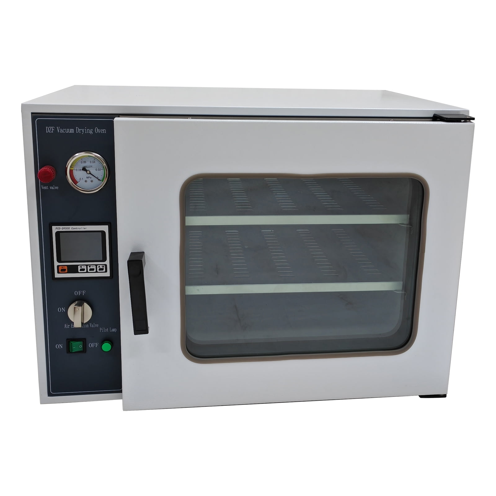1.9Cu ft Digital Vacuum Drying Oven Vacuum Drying Box with 2 Shelves ...