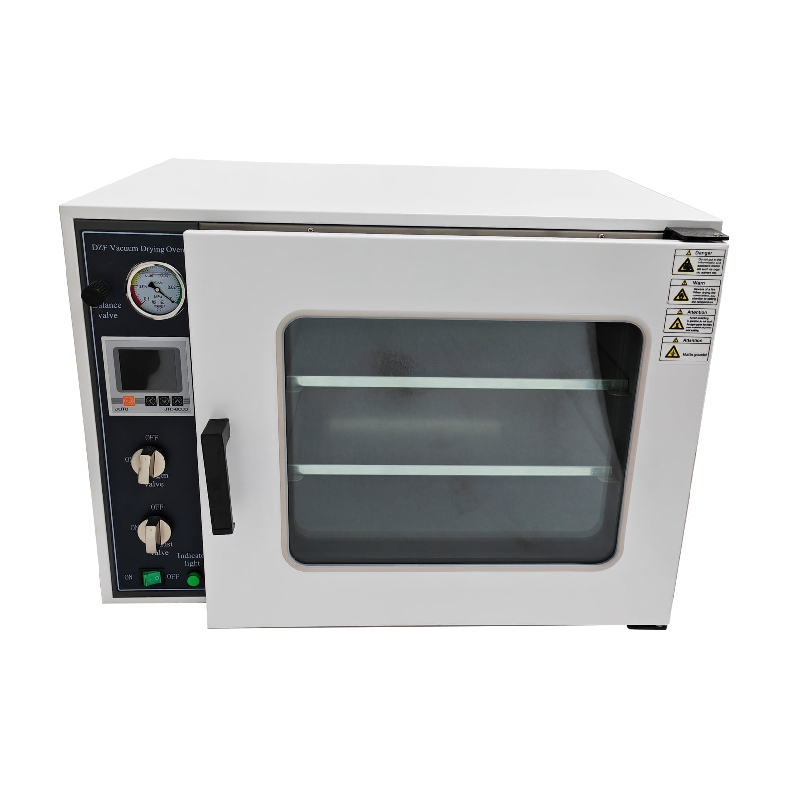 1.9Cu ft Vacuum Drying Oven 2 Layers Shelf Drying Box with Nitrogen ...