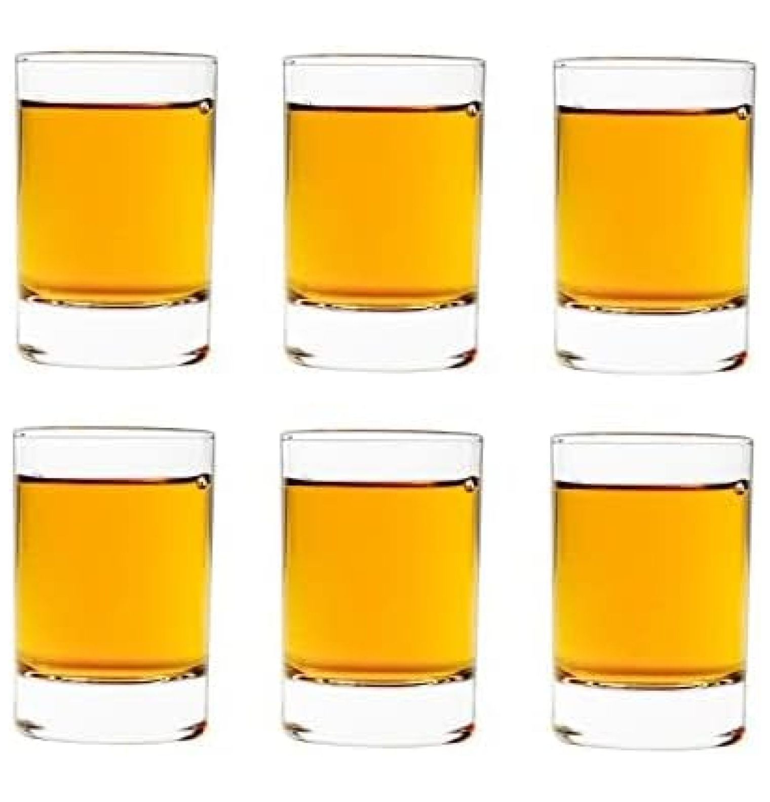 1.9oz Shot Glasses Set of 6, Small Liquor Glasses, Tequila Glasses ...