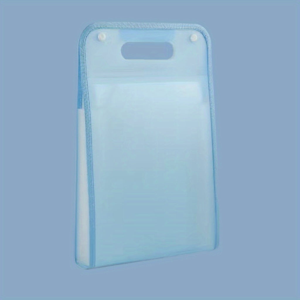 1 A4 Macaron vertical binding file bag Student test paper storage bag ...