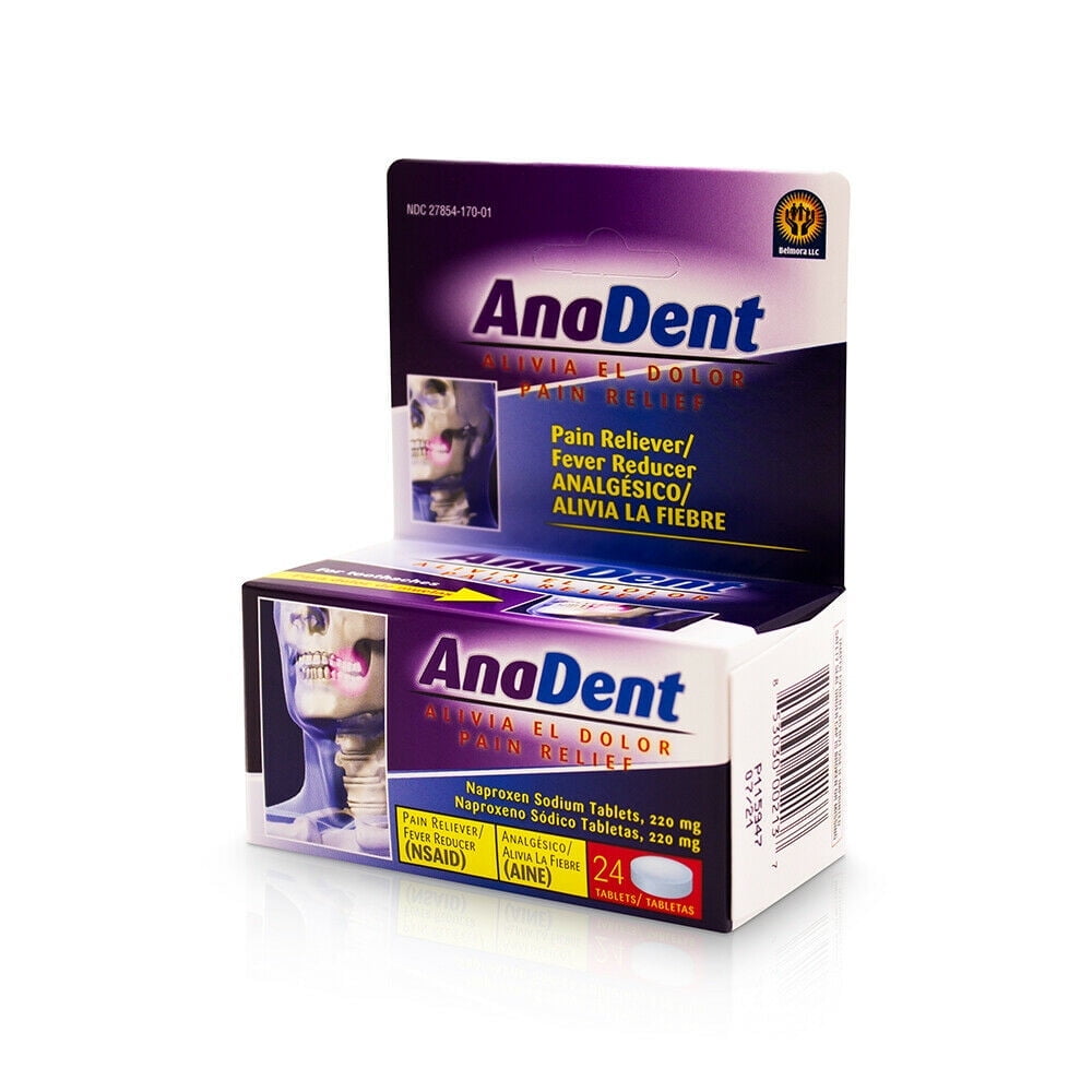 ANA-DENT 24 Tabs Toothache Pain Reliever and Treatment - Walmart.com