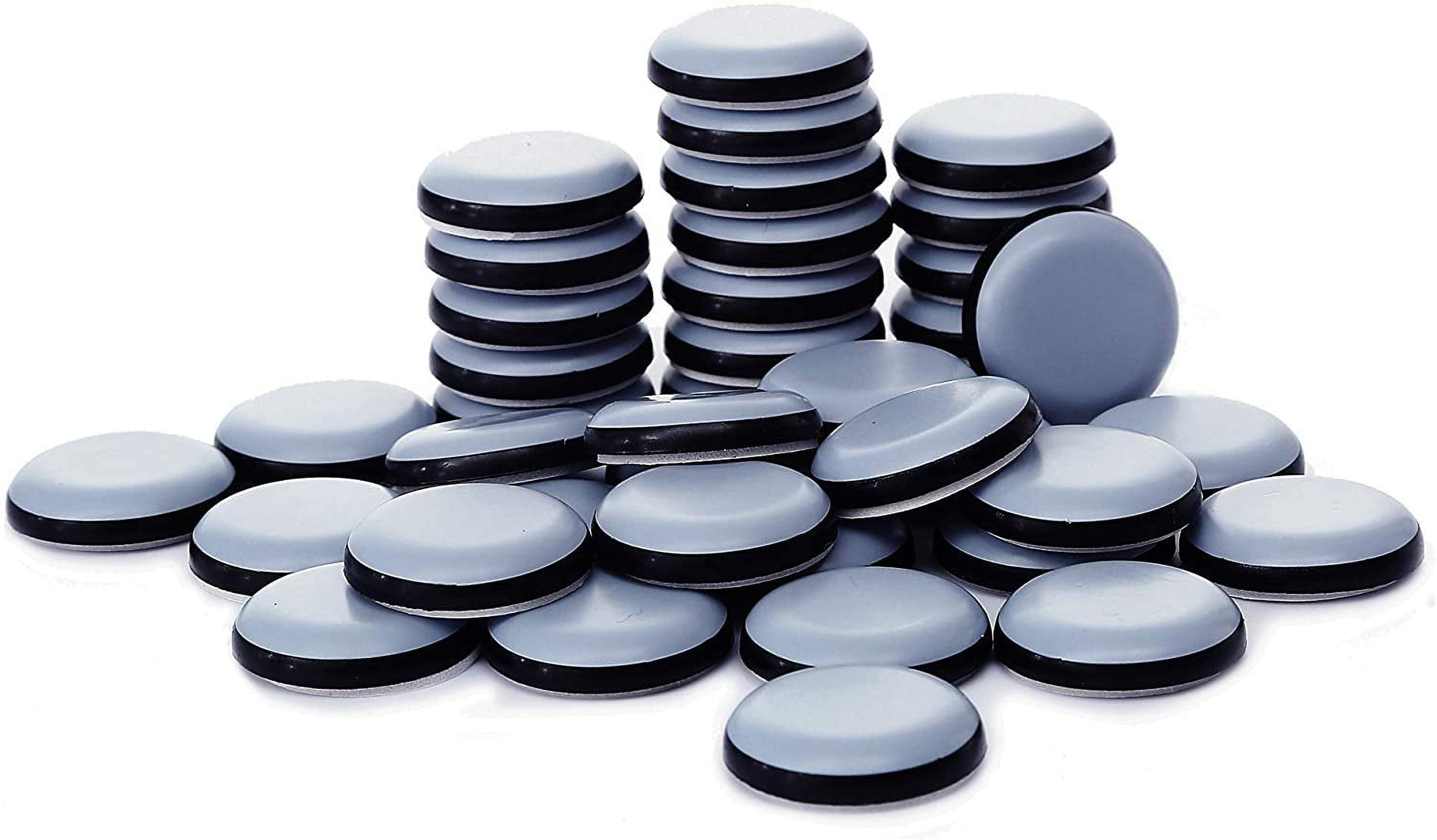 1" Adhesive Furniture Sliders -Furnigear Chair Glides PTFE Mover Slide ...