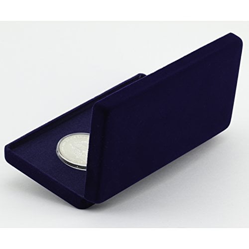 (1) Air-Tite Blue Velvet Coin Presentation Case (Holds 2) for Air-Tite ...