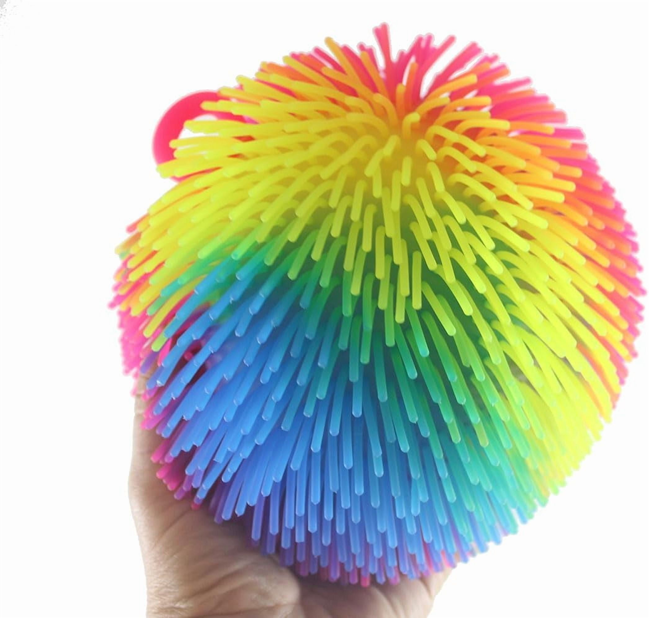 1 All 6 Color Rainbow Multi-Color Jumbo 7" Puffer Ball - Sensory ...