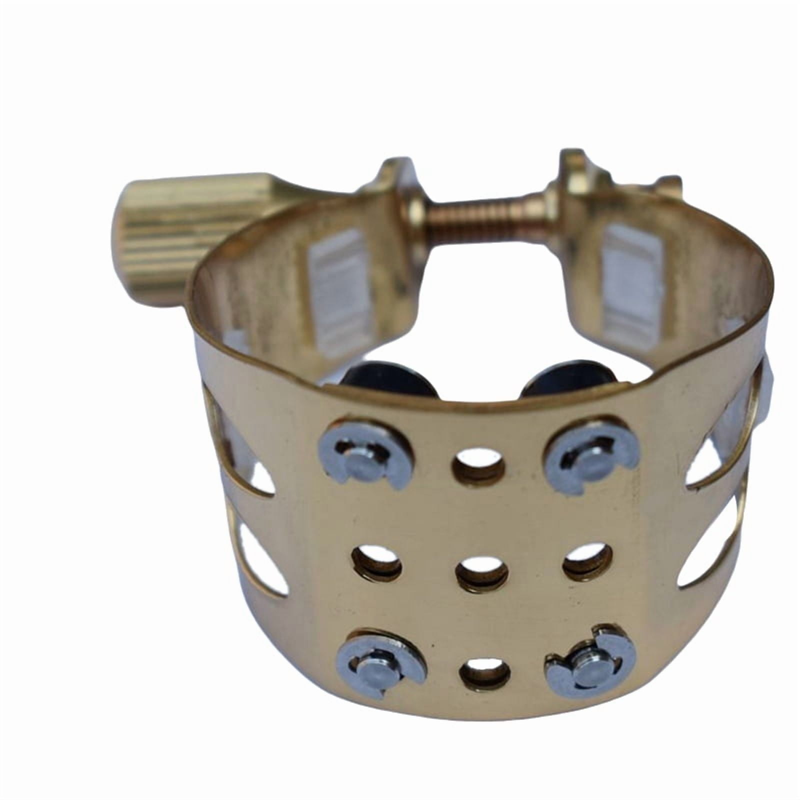 1 * Alto Saxophone Mouthpiece Clamp 1 * Protective cap-Gold - Walmart.com
